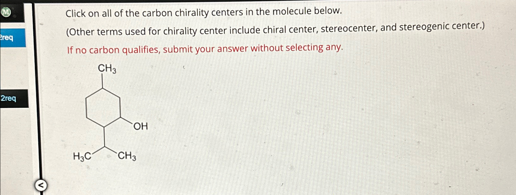 Solved Click on all of the carbon chirality centers in the | Chegg.com