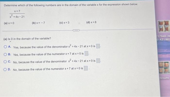 Solved Determine which of the following numbers are in the | Chegg.com
