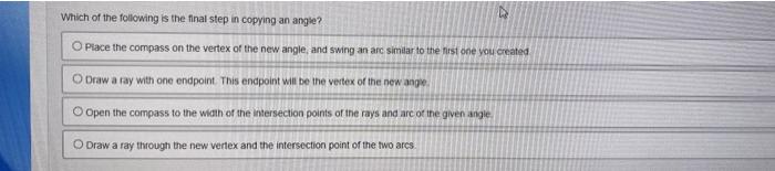 Which of the following is the final step in copying | Chegg.com