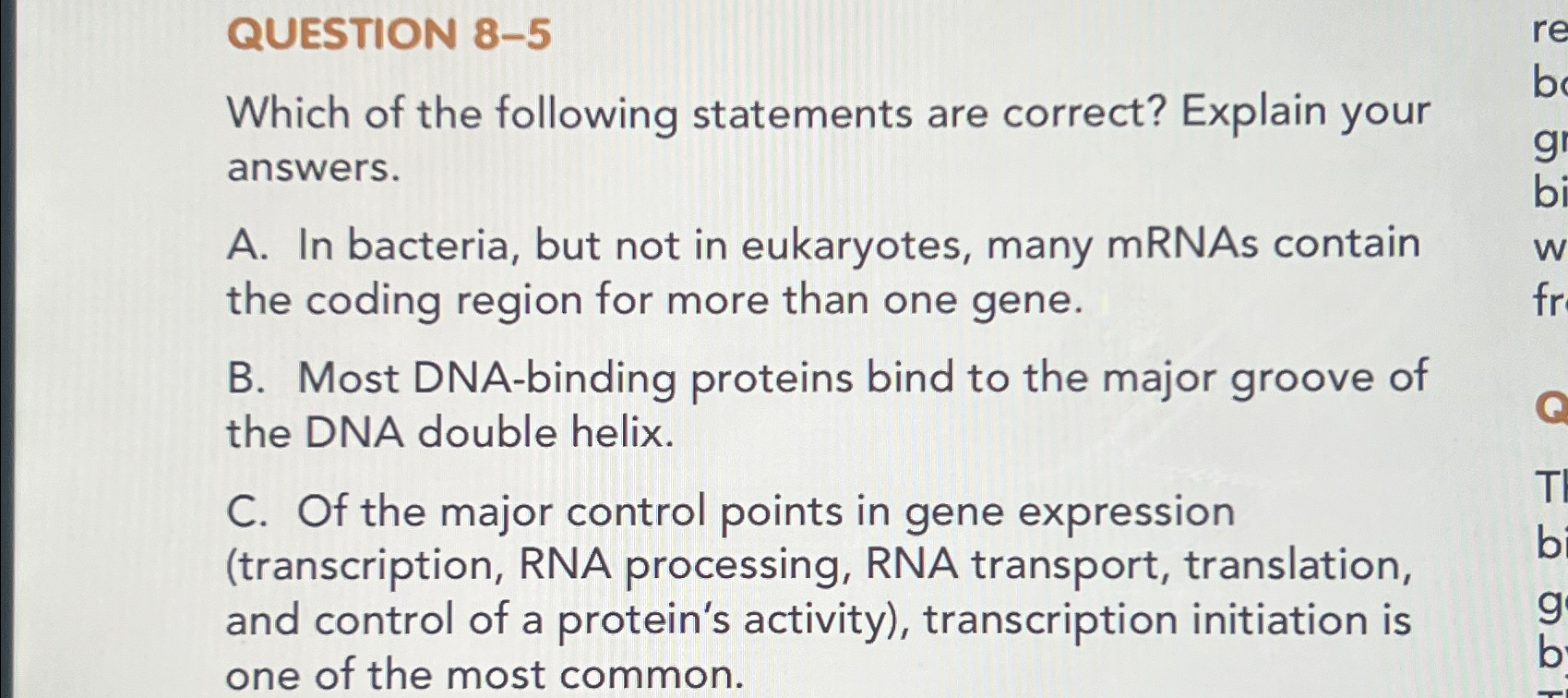 Solved QUESTION 8-5Which of the following statements are | Chegg.com