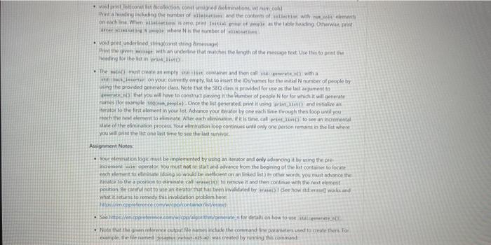 Solved The problem is known as the Josephus Problem (or | Chegg.com