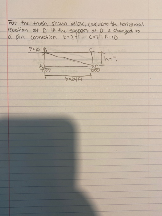 Solved For the reaction a pin trush shown below, calculate | Chegg.com