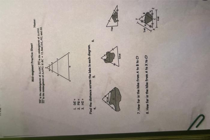 DF is the midsegment of ABC.FG is the midsegment of | Chegg.com