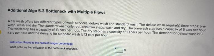 Solved Additional Algo 5-3 Bottleneck with Multiple Flows A | Chegg.com