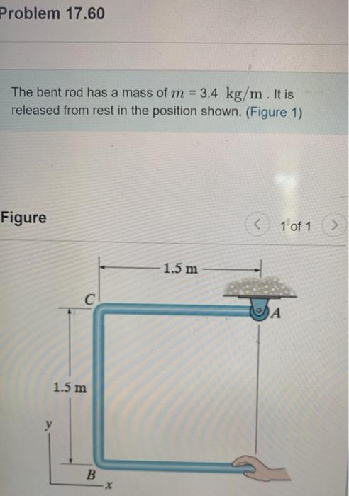 Solved Part A Determine its initial angular acceleration. | Chegg.com
