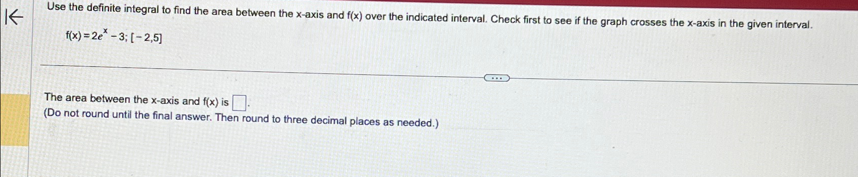 Solved Use the definite integral to find the area between | Chegg.com