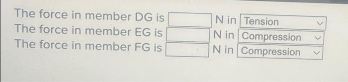 Solved For the truss shown a force H=100 N is applied | Chegg.com