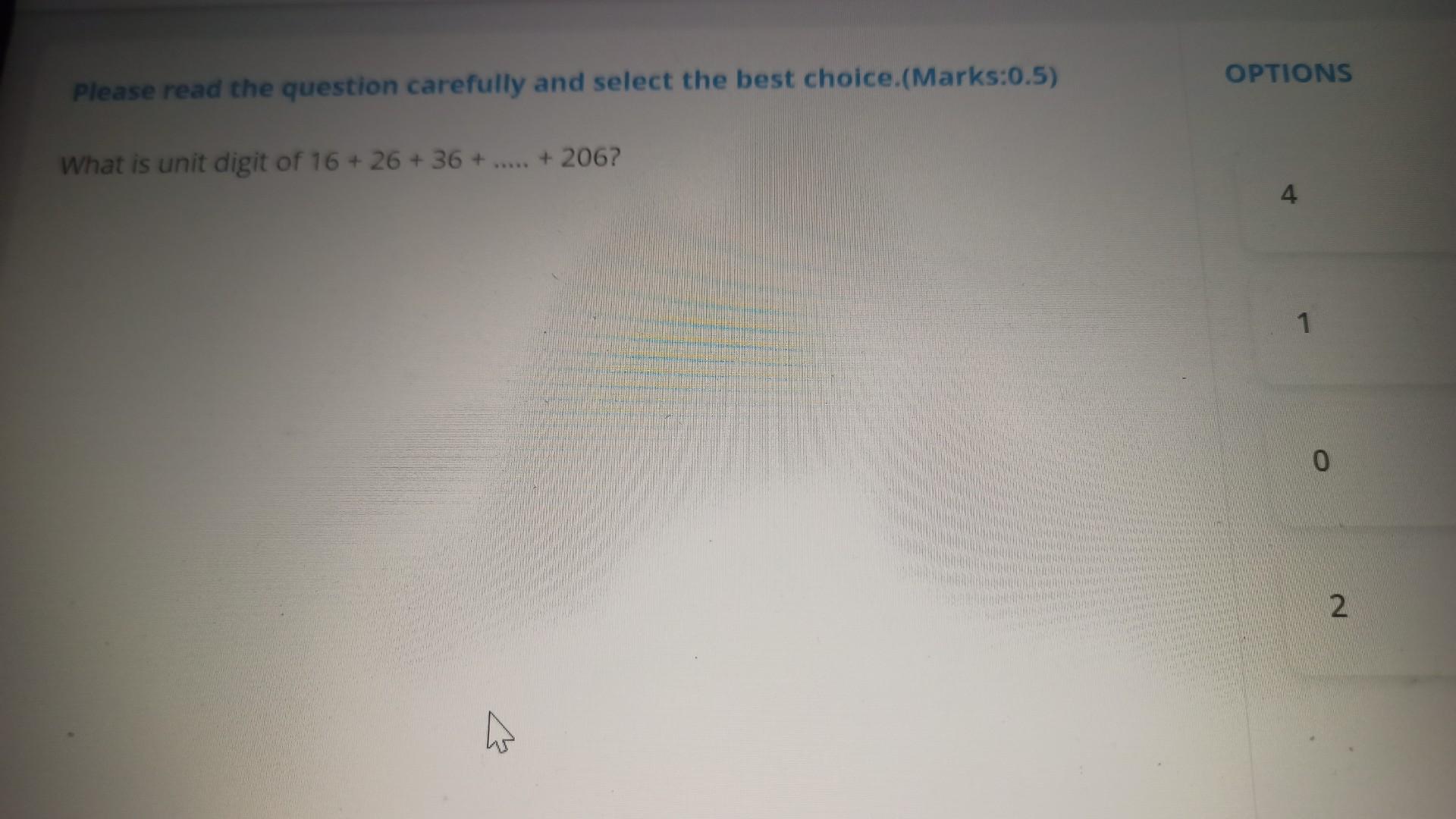 Solved Please read the question carefully and select the | Chegg.com
