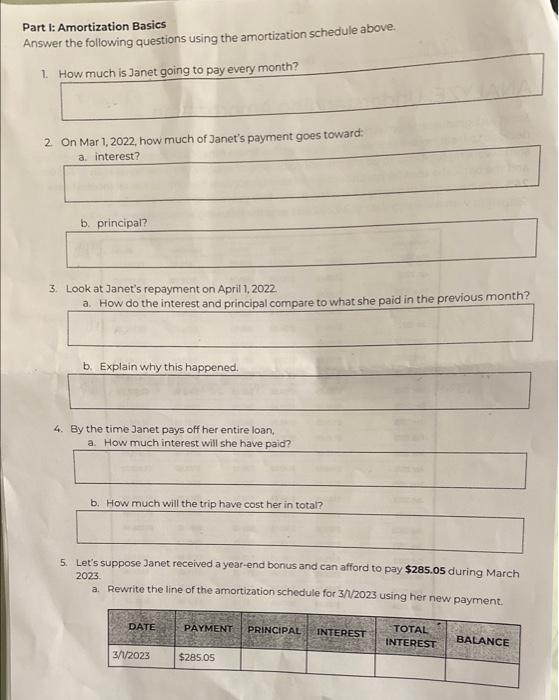 Solved ANALYZE: Understanding Amortization Janet just | Chegg.com