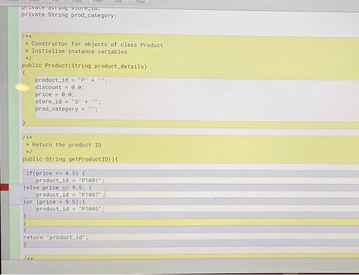 Solved Compile Undo Cut Copy Paste Find Close */ public | Chegg.com