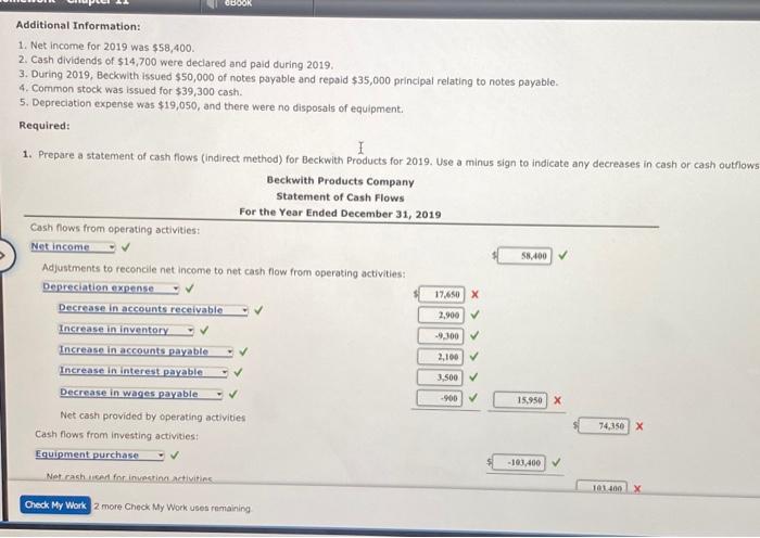 Solved Exercise 11-47 (Algorithmic) Preparing the Statement | Chegg.com