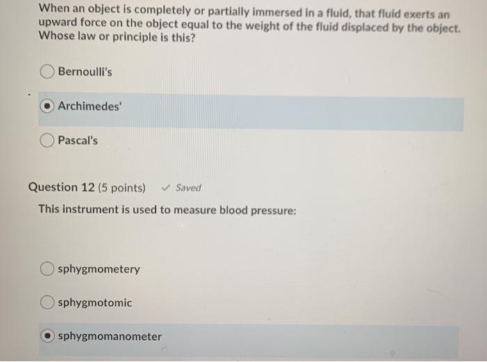 Solved When an object is completely or partially immersed in | Chegg.com