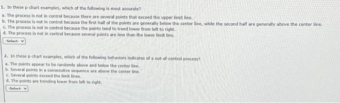 Solved Conceptual Overviow: Explore how p-charts are used to | Chegg.com