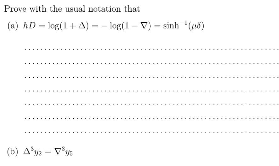 Solved Prove with the usual notation that (a) | Chegg.com