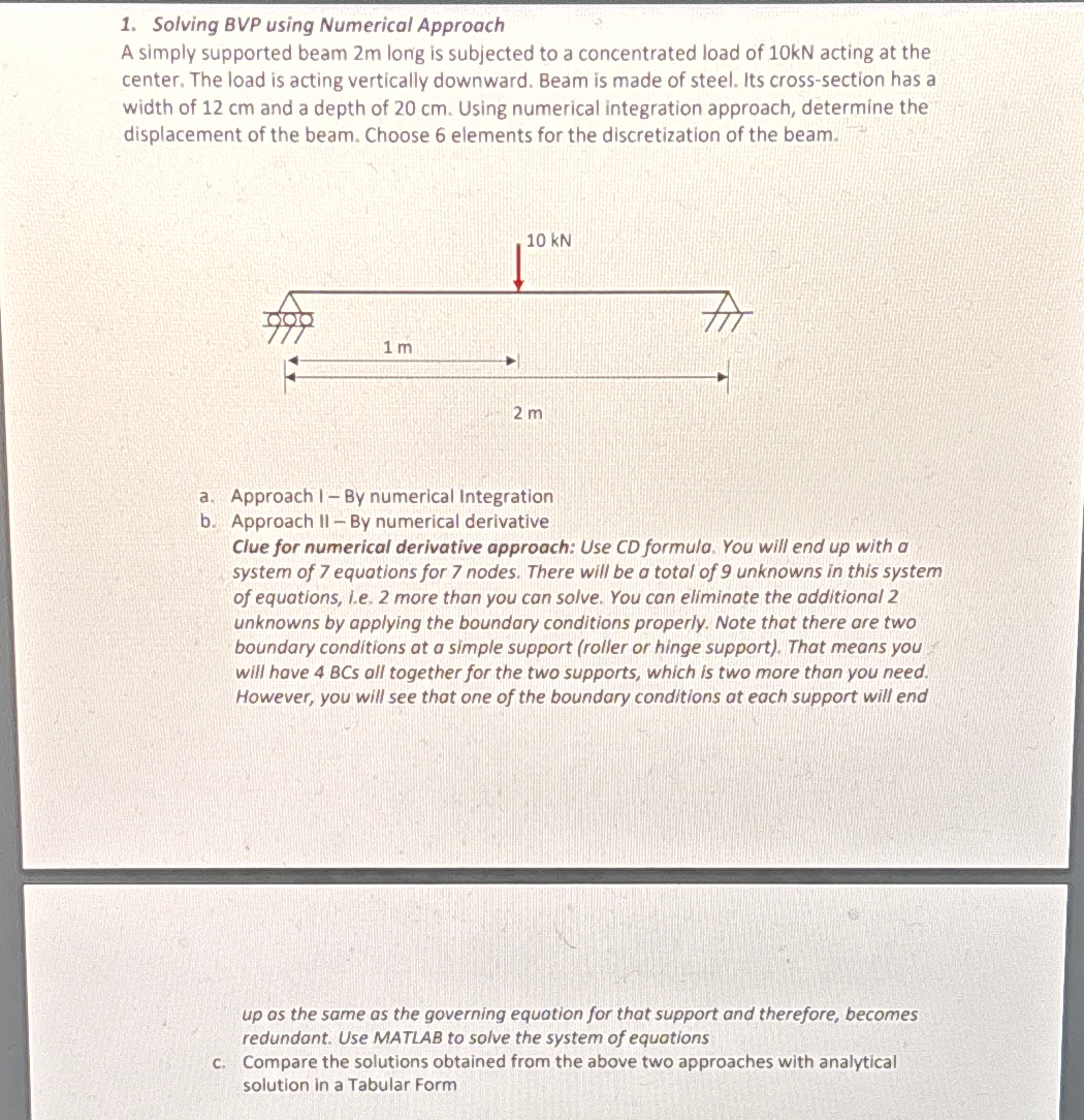 Solved Solving BVP using Numerical ApproachA simply | Chegg.com