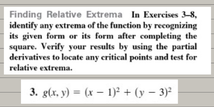 Finding Relative Extrema In Exercises 3-8, ﻿identify | Chegg.com