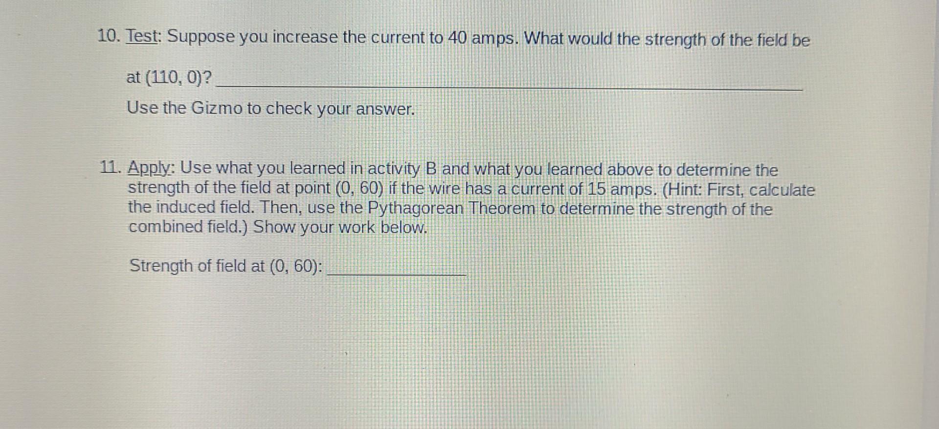 Solved Activity C: Current and distance Get the Gizmo ready: | Chegg.com