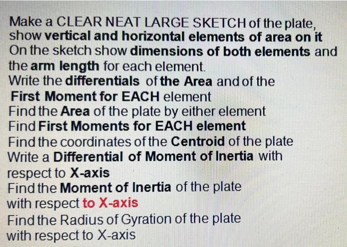 Solved A 2D plate in the 1st quadrantis bounded by X-axis, | Chegg.com