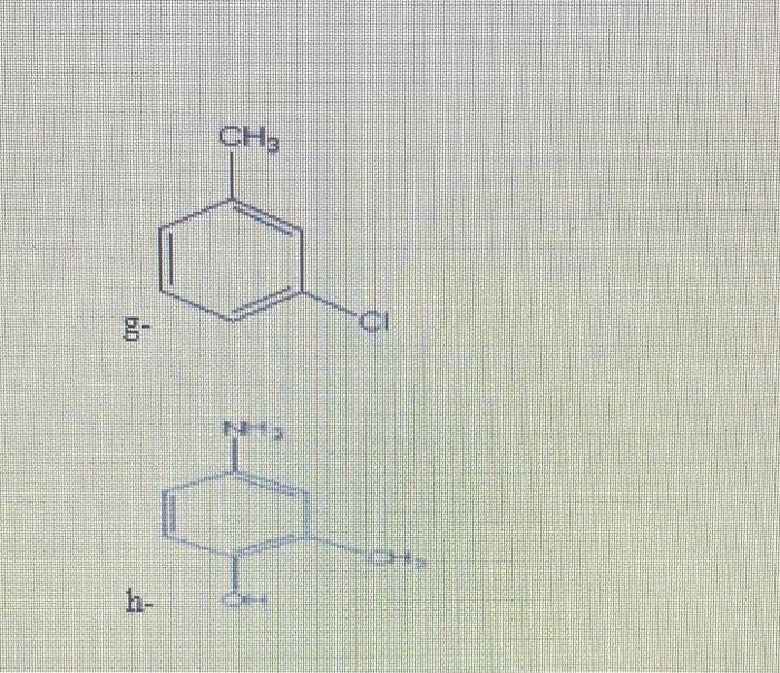 Solved l-Name the following compounds 2- COH a RE b- | Chegg.com