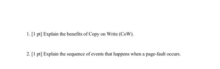 Solved 3. [3 pts] Consider the following page reference | Chegg.com