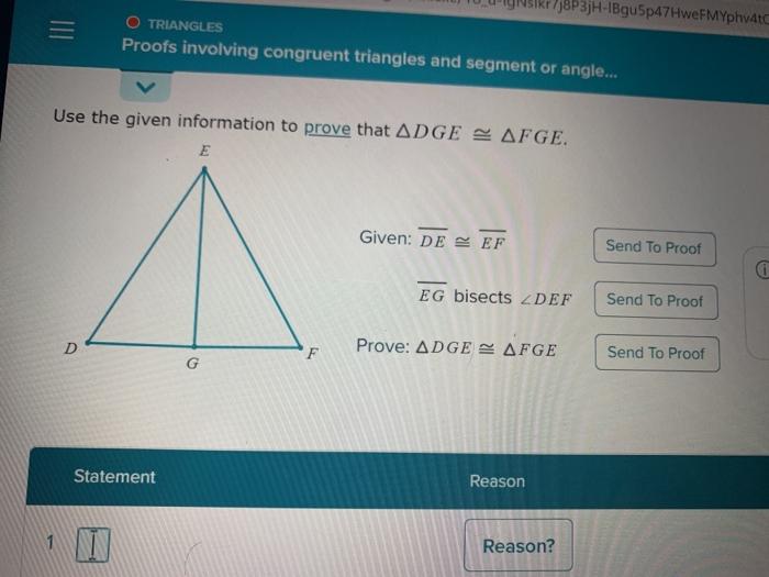 Solved 8P3jH-IBgu5p47HweFMYPHAC TRIANGLES Proofs involving | Chegg.com
