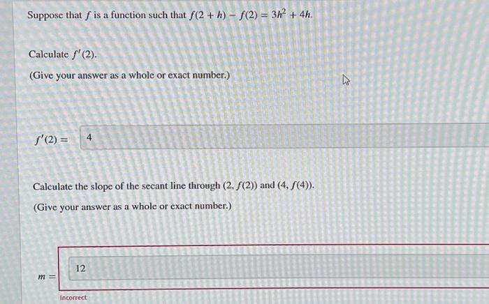 Solved Suppose that f is a function such that | Chegg.com