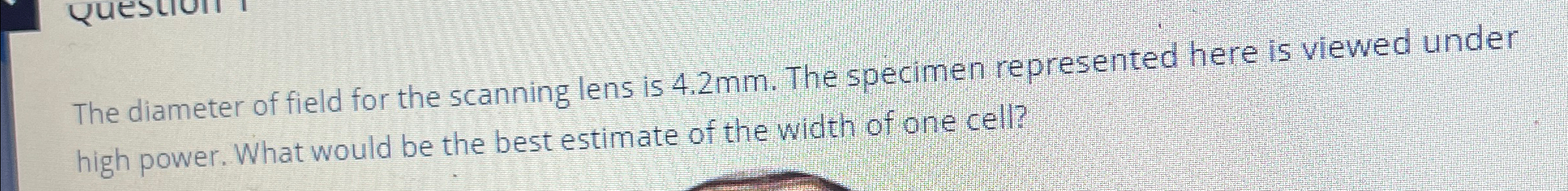 Solved The diameter of field for the scanning lens is 4.2mm. | Chegg.com
