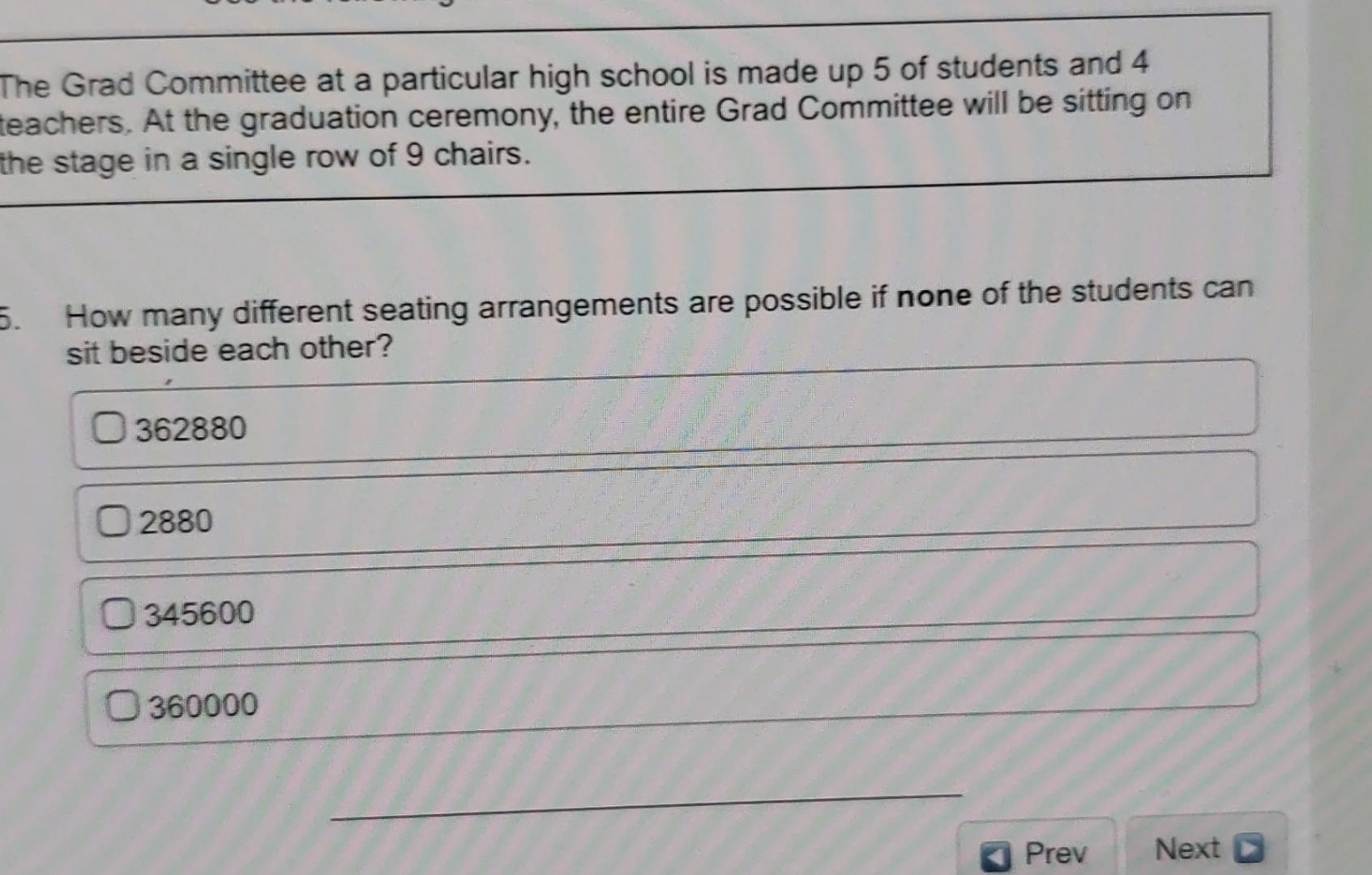 Solved he Grad Committee at a particular high school is made | Chegg.com