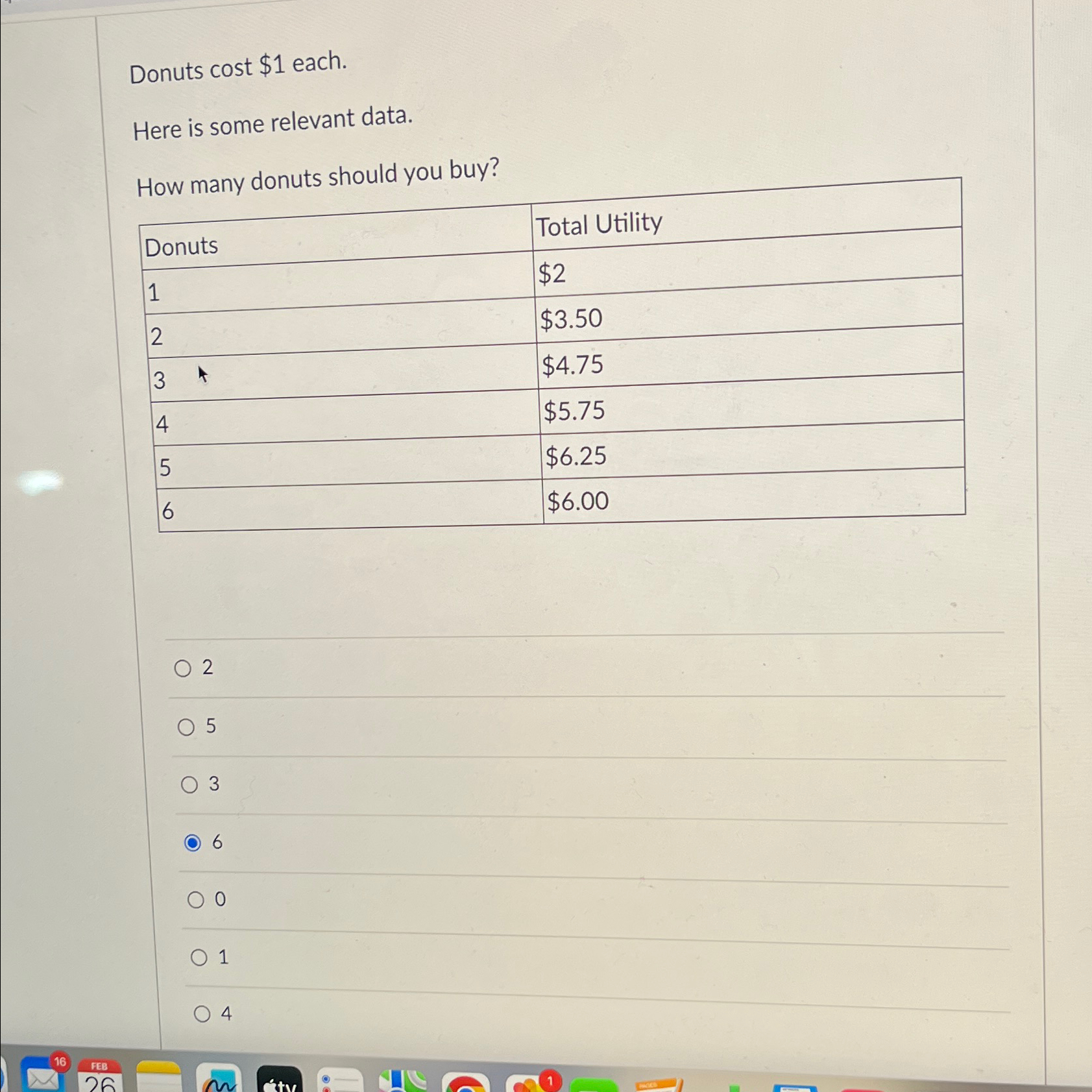 Solved Donuts cost $1 ﻿each.Here is some relevant data.How | Chegg.com
