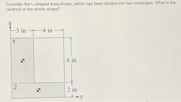 Solved Consider the L-shaped area shown, which has been | Chegg.com