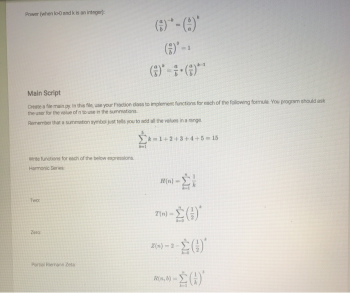 Solved Fraction Objects Creating objects with overloaded | Chegg.com