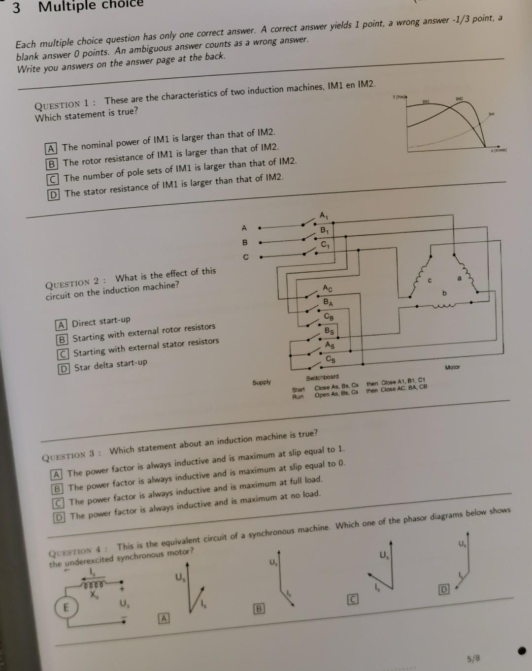 Each multiple choice question has only one correct | Chegg.com