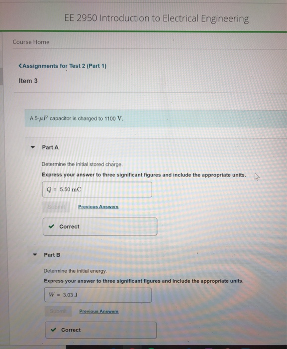Solved EE 2950 Introduction to Electrical Engineering Course | Chegg.com