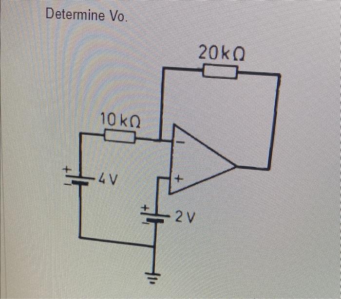 Solved Determine Vo. | Chegg.com Solved Determine Vo. | Chegg.com