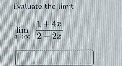 Solved Evaluate the following limits. If needed, enter oo | Chegg.com