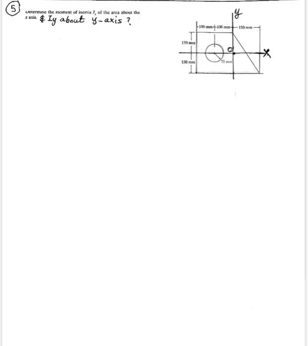 Solved Determine the location y of the centroid of the | Chegg.com