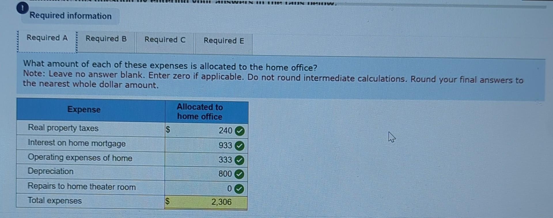 What amount of each of these expenses is allocated to | Chegg.com