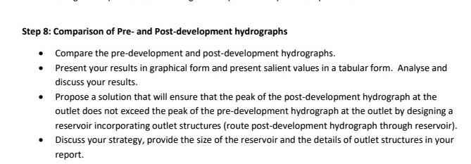 Solved Step 8: Comparison of Pre- and Post-development | Chegg.com