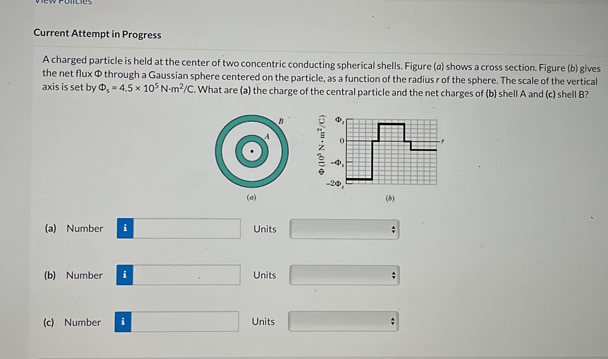 Solved Current Attempt in ProgressA charged particle is held | Chegg.com