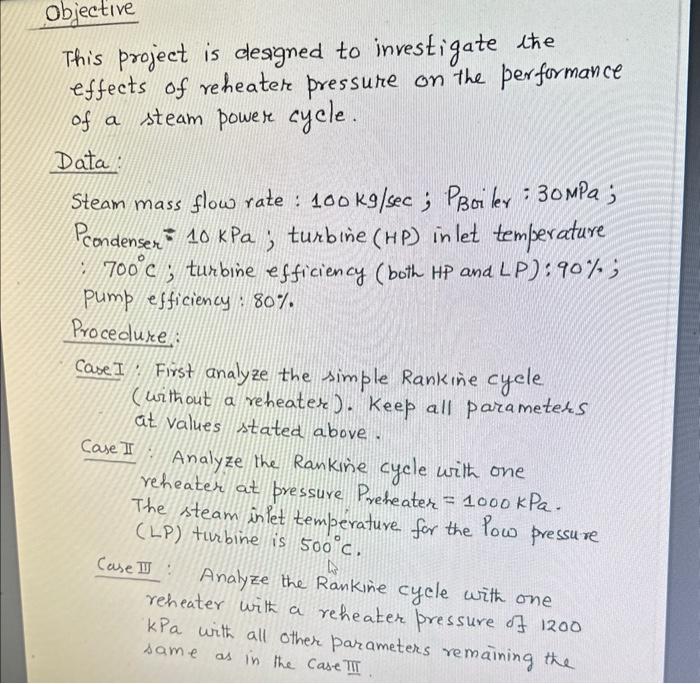 Solved Objective This project is designed to investigate ite | Chegg.com