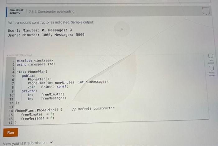 Solved Run View your last submission vWrite a second | Chegg.com