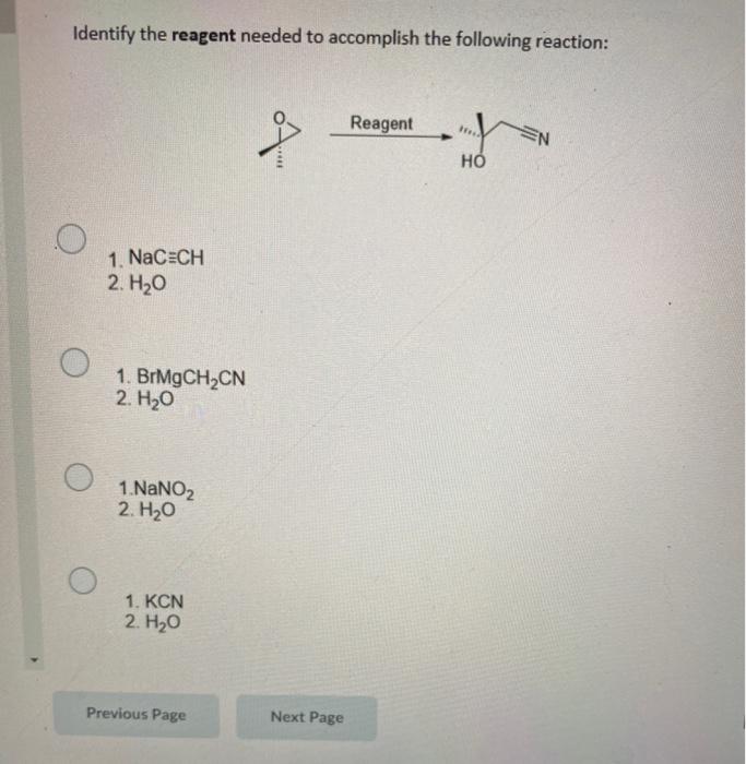 Solved Identify the reagent needed to accomplish the | Chegg.com