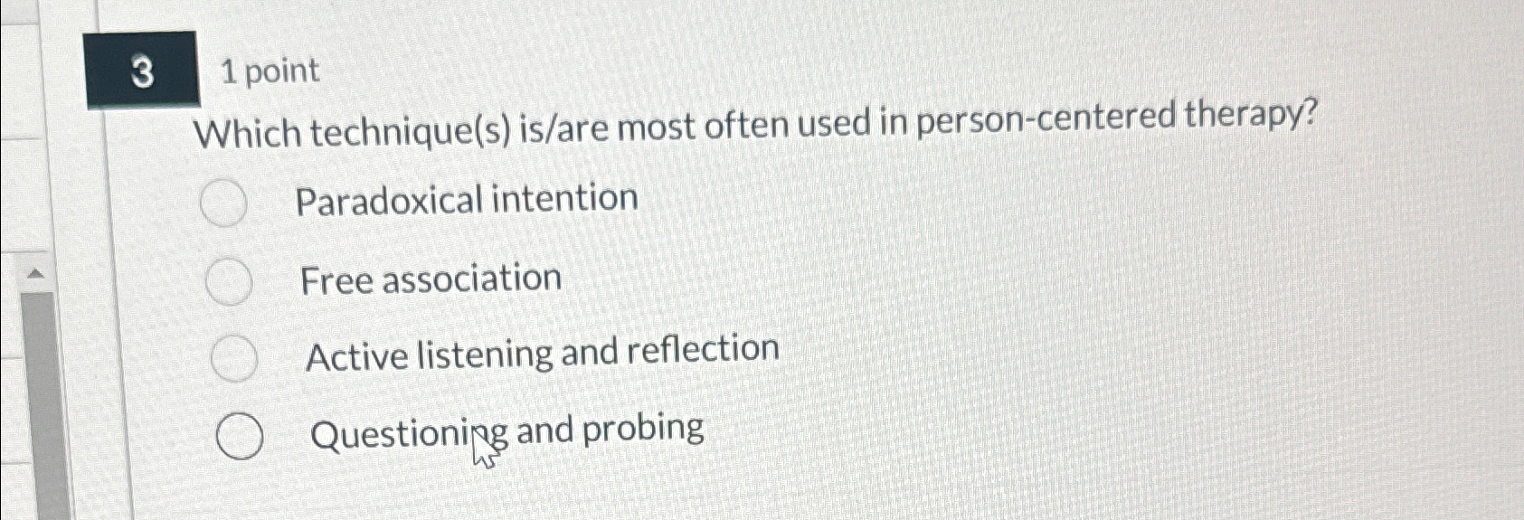 Solved 31 ﻿pointWhich technique(s) ﻿is/are most often used | Chegg.com