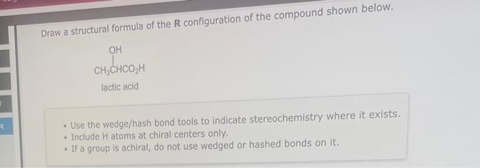 [Solved]: Draw a structural formula of the ( mathrm{R} )