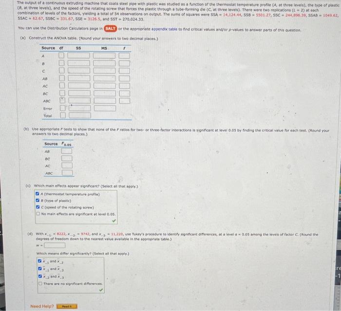 Solved The output of a coneinuous extruding machine that | Chegg.com
