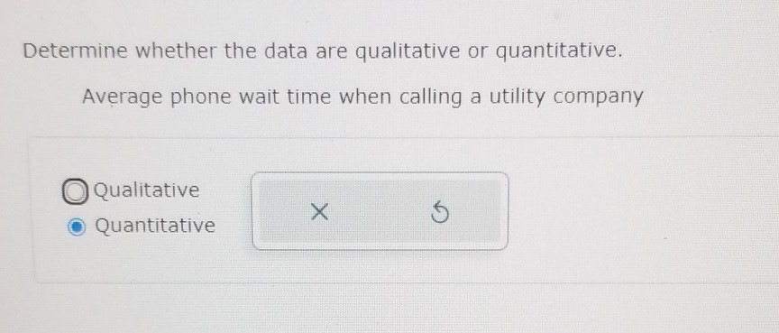 Solved Determine whether the data are qualitative or | Chegg.com