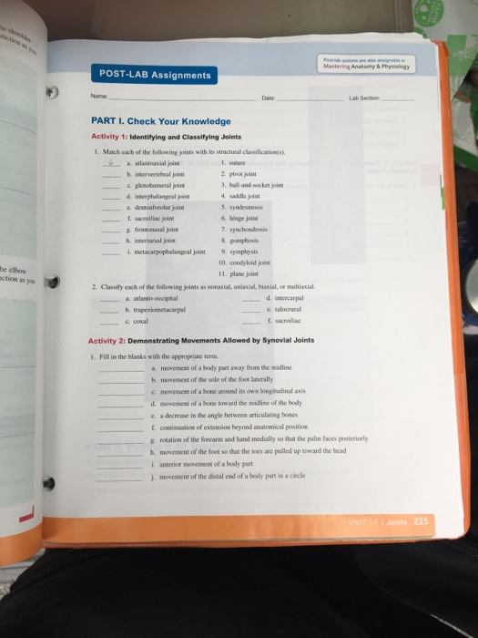 Solved M POST-LAB Assignments PART I. Check Your knowledge | Chegg.com
