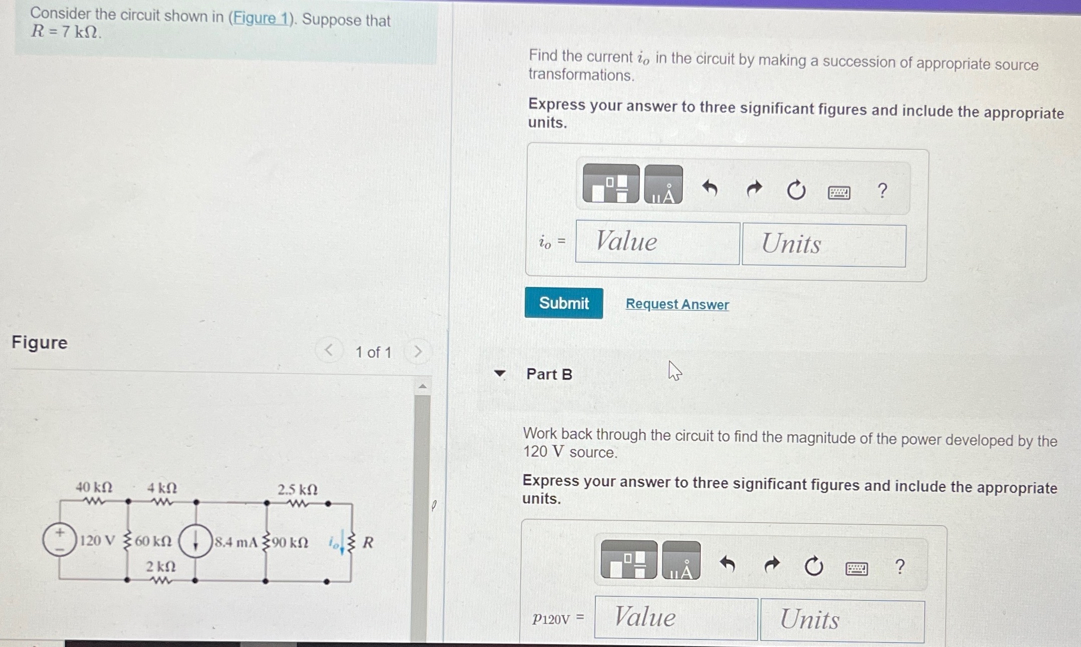 Solved Consider the circuit shown in (Figure 1). ﻿Suppose | Chegg.com