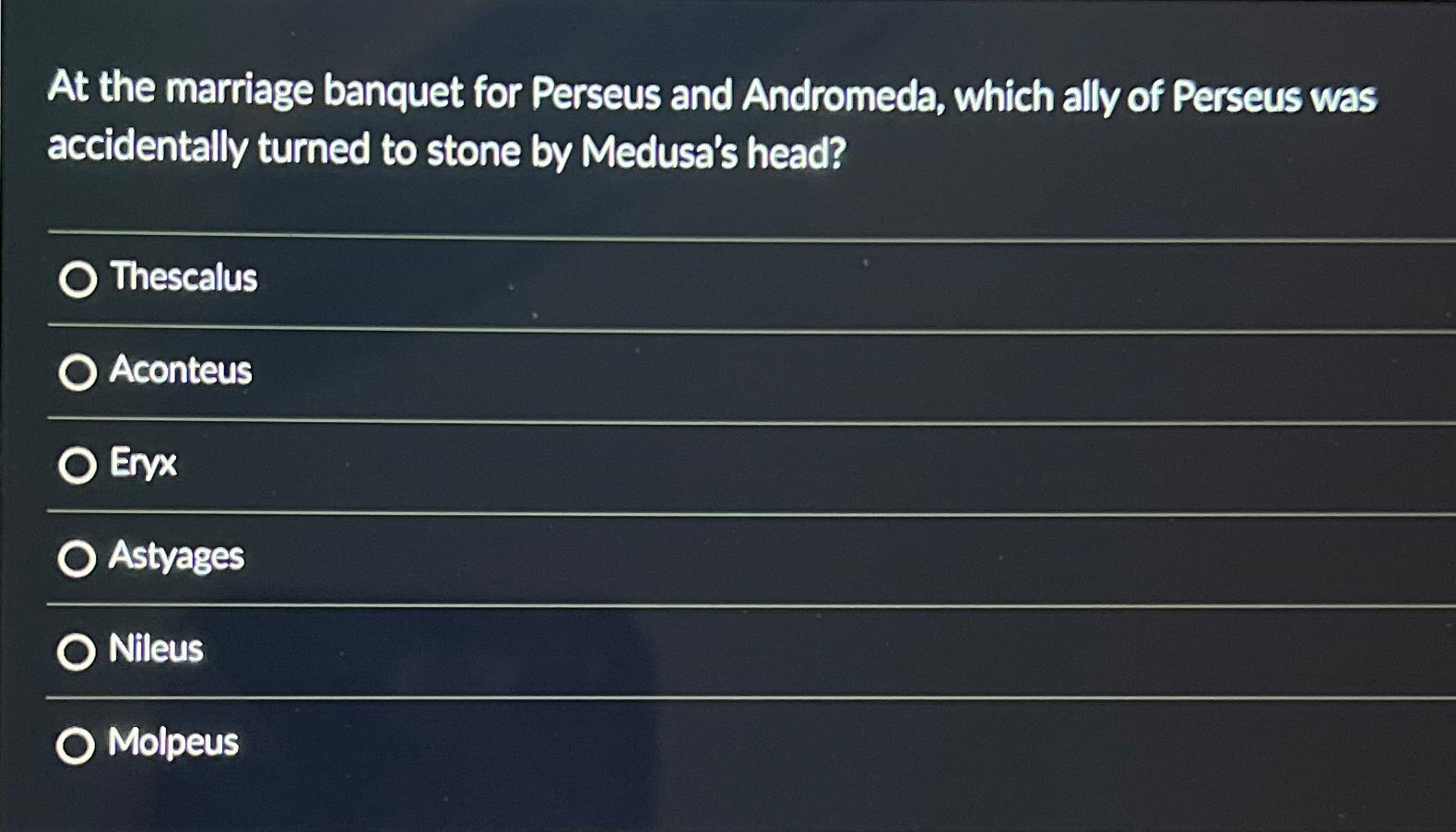 Solved At the marriage banquet for Perseus and Andromeda, | Chegg.com