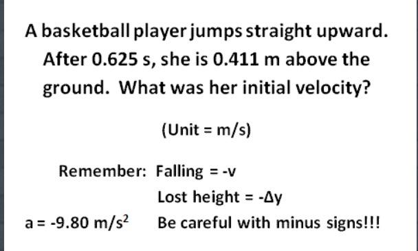 Solved A basketball player jumps straight upward. After | Chegg.com